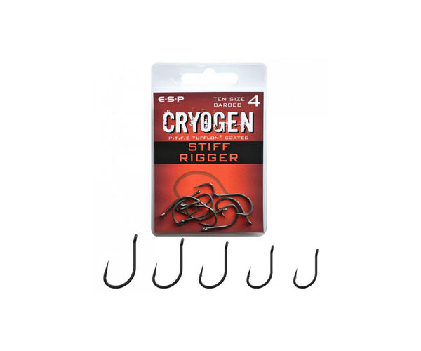 ESP Cryogen Stiff Rigger Hooks — Yateley Angling Centre