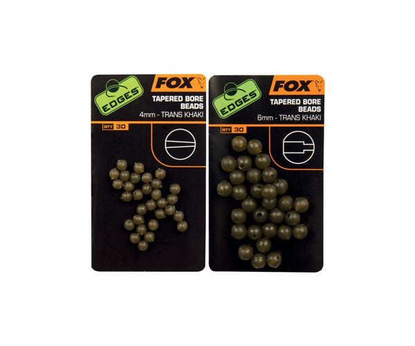 Fox Edges Tapered Bore Beads — Yateley Angling Centre